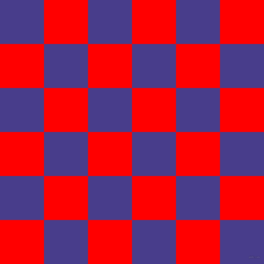 Dark Slate Blue and Red checkers chequered checkered squares seamless ...